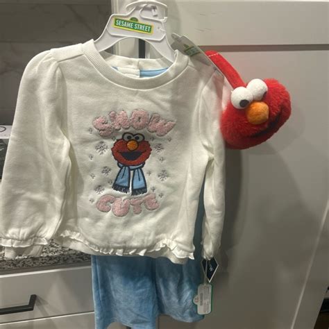Sesame Street Matching Sets Sesame Street Elmo Snow Cute Outfit