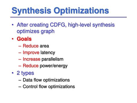 Ppt Engg3190 Logic Synthesis High Level Synthesis Powerpoint Presentation Id 4125737
