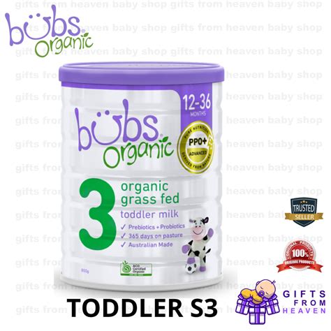 Bubs Organic Grass Fed Milk Assorted Jul 24 Oct 25 Lazada