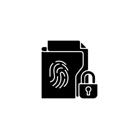 Sensitive Information Protection Black Glyph Icon 3600626 Vector Art At Vecteezy