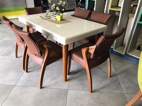 Wooden Rectangular Modern Dinning Table 6 Seater At Rs 55000 Piece In