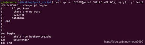 【perl脚本】perl one line的几个有趣实例1 perl语言编程实例 csdn博客