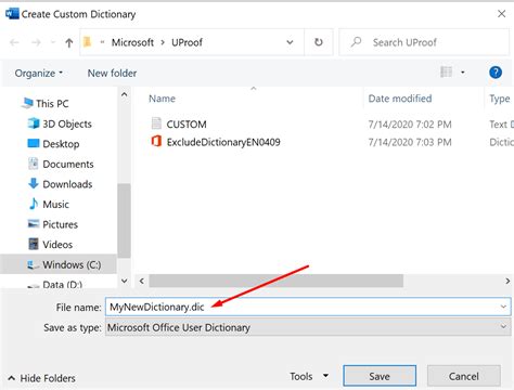 microsoft word how to create a custom dictionary technipages