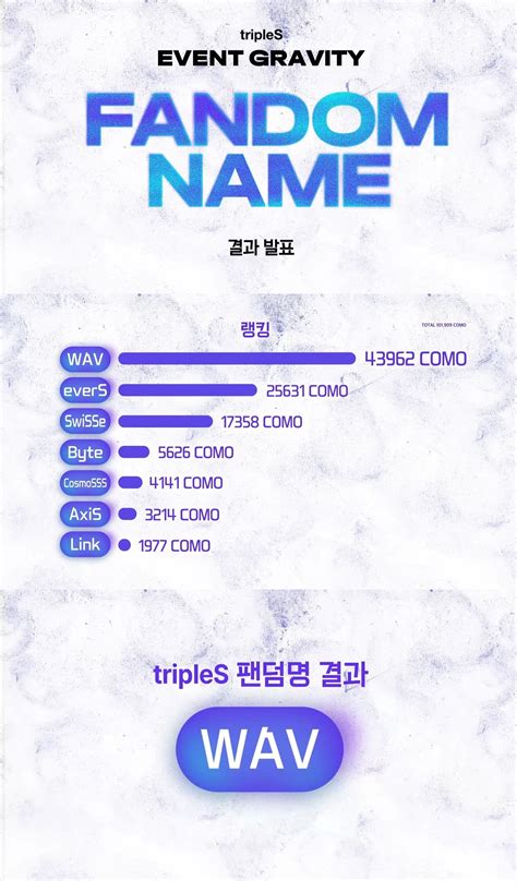 팬들이 선택한 이름트리플에스 공식 팬덤명 웨이브 발표 전자신문