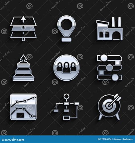 设置项目团队基本层次结构组织图目标图金字塔信息图工厂图层图标 向量例证 插画 包括有 例证 财务 227604104