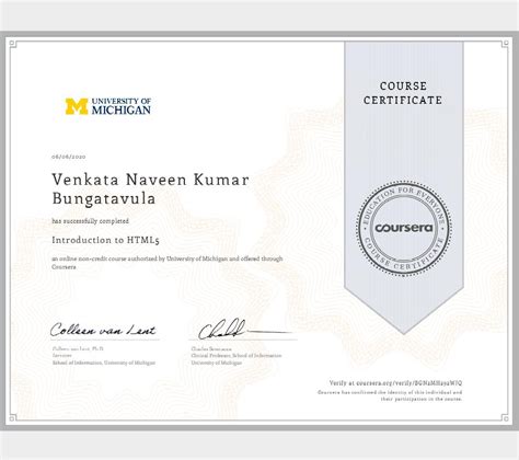 Venkata Naveen Kumar Bungatavula On Linkedin Coursera