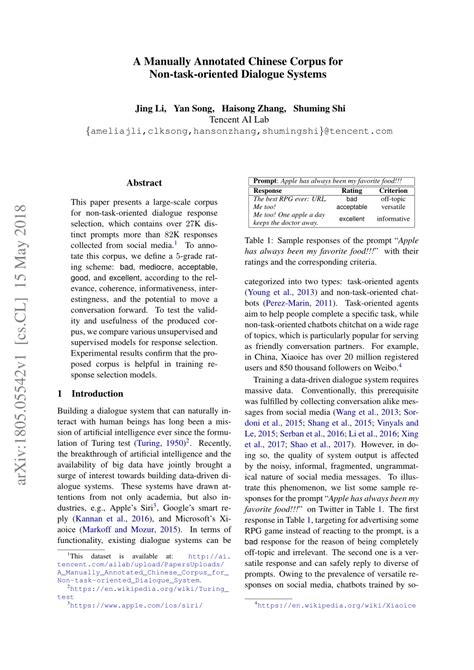 pdf a manually annotated chinese corpus for non task oriented dialogue systems