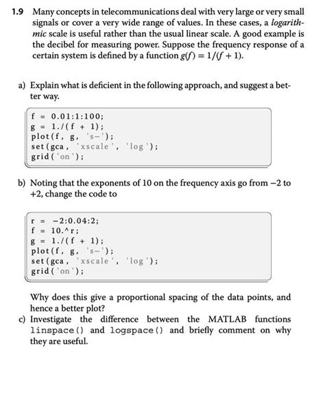 Solved 1 9 Many Concepts In Telecommunications Deal With Chegg Com