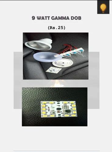 Gamma Dob Led Bulb Raw Material Cool White At Rs Piece In Nashik Id