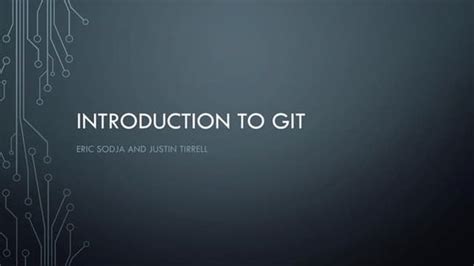 Getting Started With Git Ppt