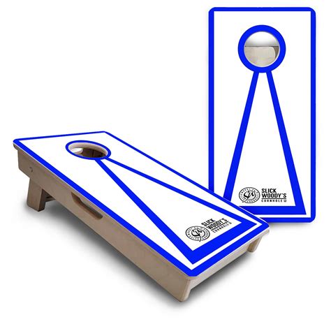 Mini Cornhole Boards Blue Triangle 12x24