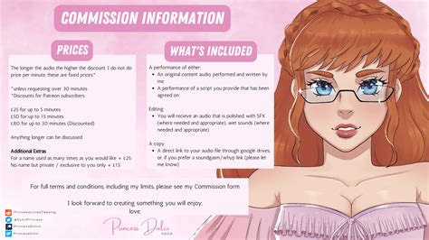 Commission Information Form Link In Comments Rprincessdulci