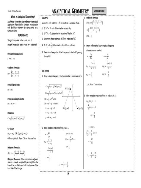 G12 12 Analytical Geometry Pdf Line Geometry Analytic Geometry