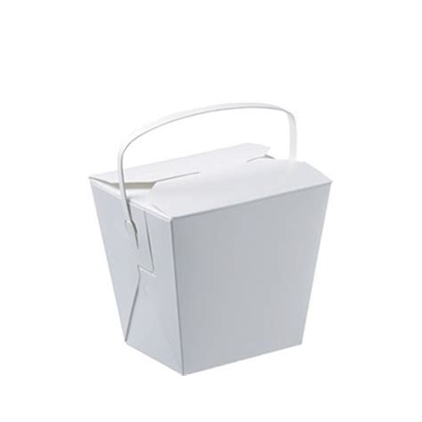 Food Pail 16oz White Handle 250 Containers And Lids Blueseas Food
