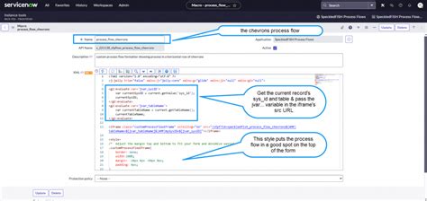 servicenow custom process flow colors using css operation sn 101