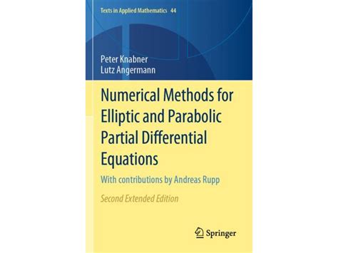 Numerical Methods For Elliptic And Parabolic Partial Differential