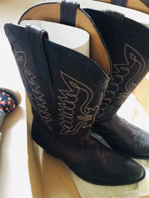 통가죽 카우보이 부츠 당근 중고거래