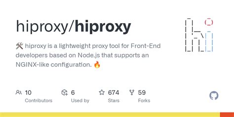 Github Hiproxyhiproxy 🛠 Hiproxy Is A Lightweight Proxy Tool For Front End Developers Based