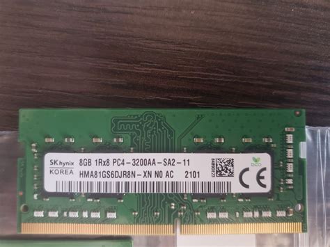 Оперативка Sk Hynix 8 Gb So Dimm Ddr4 3200 Mhz 650 грн Запчастини для ноутбуків Київ на Olx