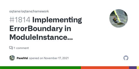 Implementing Errorboundary In Moduleinstance Component · Issue 1814