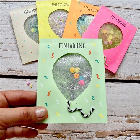 Einfache Einladung Für Den Kindergeburtstag Basteln Heimatdinge
