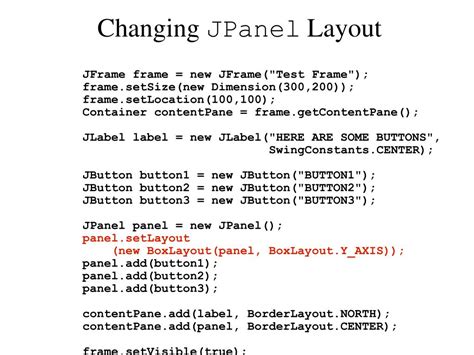 Ppt Implementing Guis In Java Powerpoint Presentation Free Download