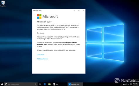 Microsoft Wi Fi Now Included With Windows 10 Neowin