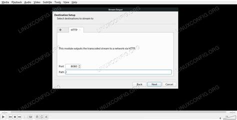How To Stream Video From Vlc Linux Tutorials Learn Linux Configuration
