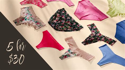 Victorias Secret 5 For 30 Panties Mix And Match Southern Savers