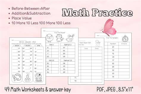 Place Value Addition And Subtraction Graphic By Happydesign · Creative Fabrica