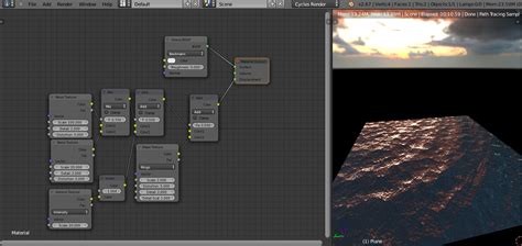 procedurally textured ocean and general ocean sea experiments blender