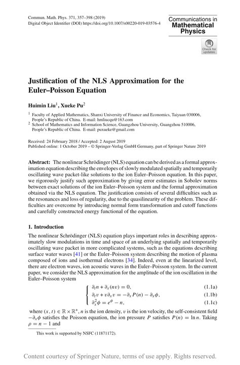 Justification Of The Nls Approximation For Ion Euler Poisson Equation
