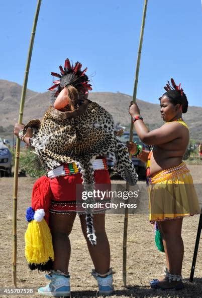 Young Girls At The Annual Reed Dance At Enyokeni Royal Palace On