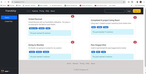 Crafted A Social Media App With React Suman Sahu Posted On The Topic Linkedin
