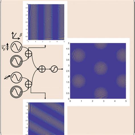 A 2d Grid Cell Is Formed By Interfering Two 1d Grid Cells Each 1d Grid