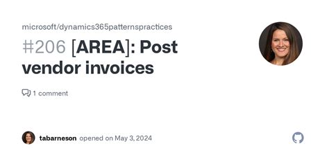 [area] post vendor invoices · issue 206 · microsoft