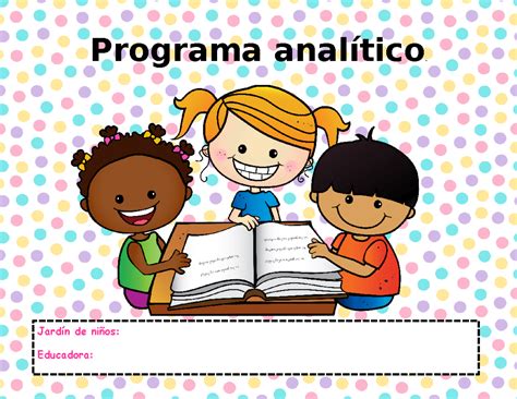 5 Anexo 3 Programa Analitico Actualizado Programa Analítico Jardín
