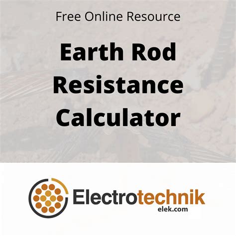 Earthing Grid Resistance Ieee Std 80 Calculator Elek Software