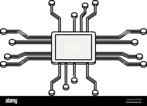 Microchip Technology Symbol Stock Vector Image Art Alamy