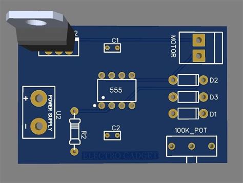 PWM Motor Speed Controller Using Timer Motor Speed Timer Pcb Design