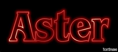 Aster Text Effect And Logo Design Name