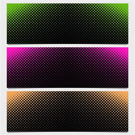 하프 톤 도트 패턴 배너 디자인 벡터에서 Eps Ai Uidownload