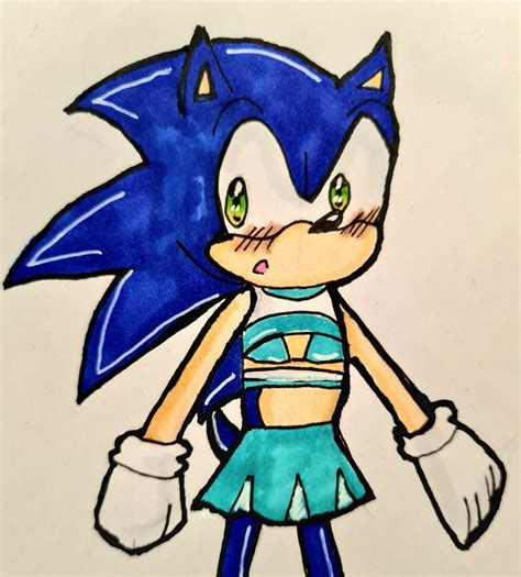 Cheerleader Sonic By Dariadoodleart On Deviantart