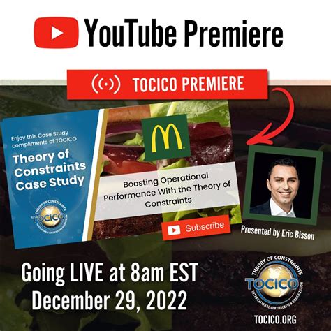 Tocico On Linkedin Theoryofconstraints Mcdonalds Tocot