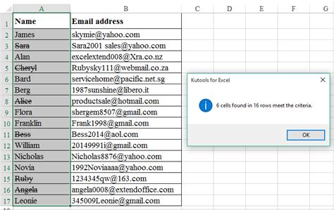 Quickly Filter Cells With Strikethrough In A Specific Column With One Click