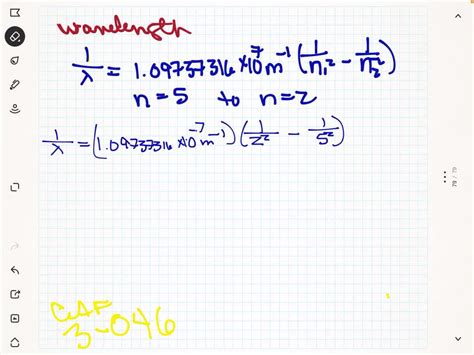 Calculate The Wavelength In Nanometers Of A Photon Emitted By A