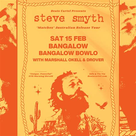 Steve Smyth Matches Australian Release Tour The Bowlo Bangalow