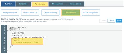 AWS S Enforce SSL Encryption Security Best Practice
