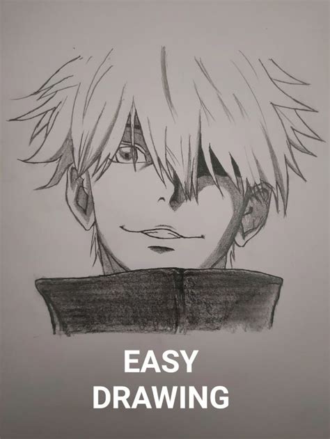 Gojo Saturo Drawing Easy Step By Step Guide