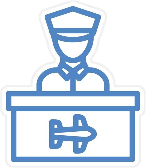 Security Control Vector Icon Style 23349890 Vector Art At Vecteezy